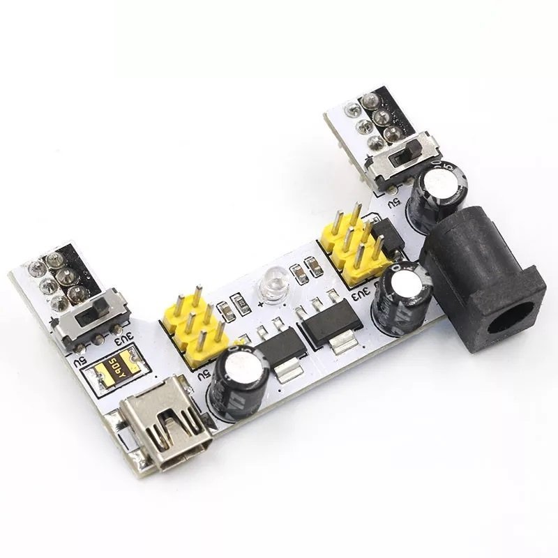 3.3 volts, 5 volts power supplyfor MB102 MICRO USB testplate – WEMOS STORE