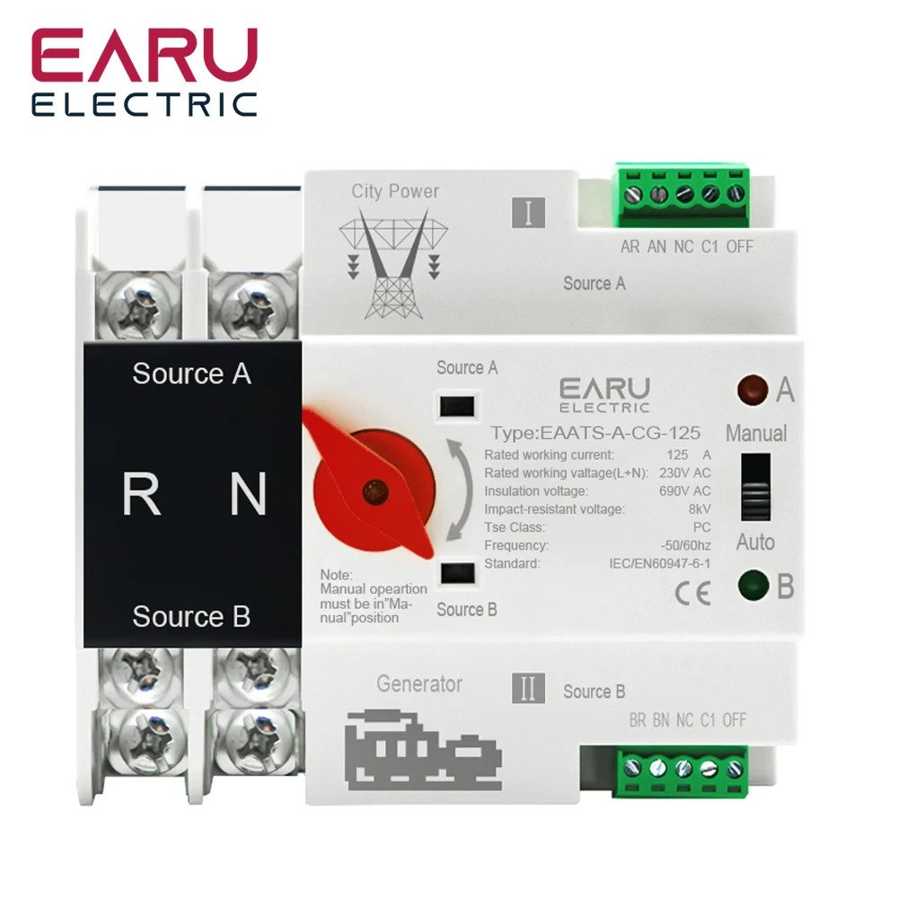EAATS-A-CG-100-2P-220V Automatic Transfer Switch ATS – WEMOS STORE