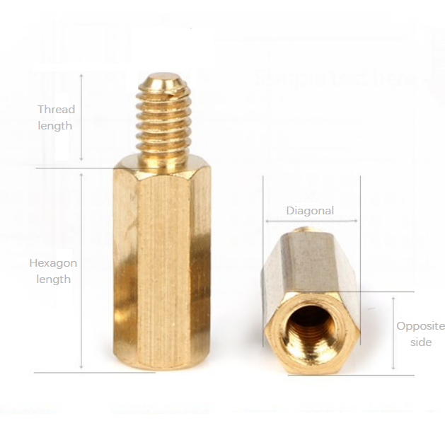 M3 Hexagon Copper Pillar Screw 16MM – WEMOS STORE