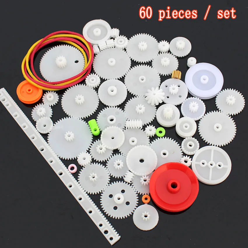 Mixed Plastic Gear Gearbox – 60pcs – WEMOS STORE
