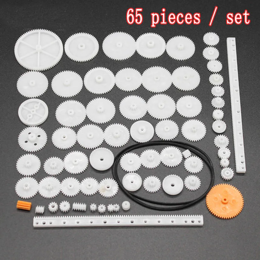 Mixed Plastic Gear Gearbox – 65pcs – WEMOS STORE