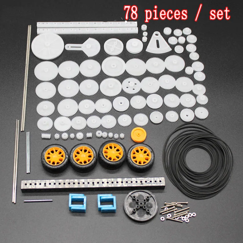 Mixed Plastic Gear Gearbox – 78pcs – WEMOS STORE