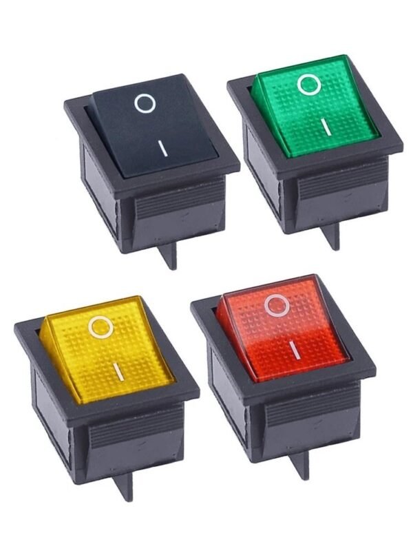 Rocker switch 4-pin 2-position AC 250V 16A – AC 125V 20A ON / OFF ...