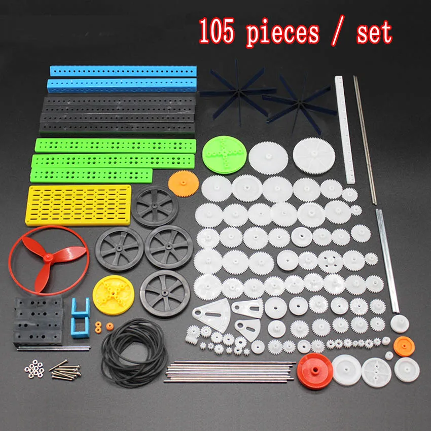 Mixed Plastic Gear Gearbox – 105pcs – WEMOS STORE
