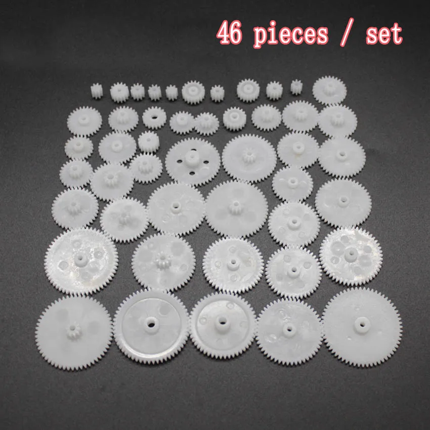 Mixed Plastic Gear Gearbox – 46pcs – WEMOS STORE