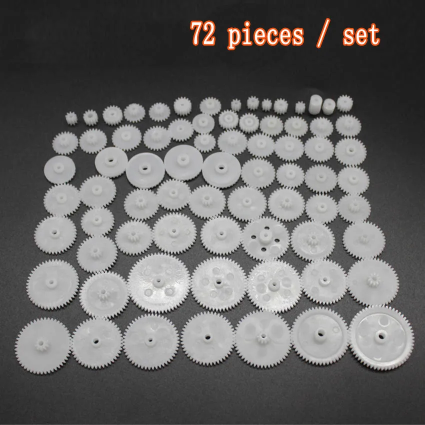 Mixed Plastic Gear Gearbox – 72pcs – WEMOS STORE